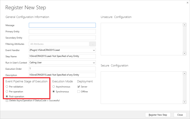 CRM – Estágios dos Eventos Pre e Post (Pre-Validation, Pre-Operation e ...