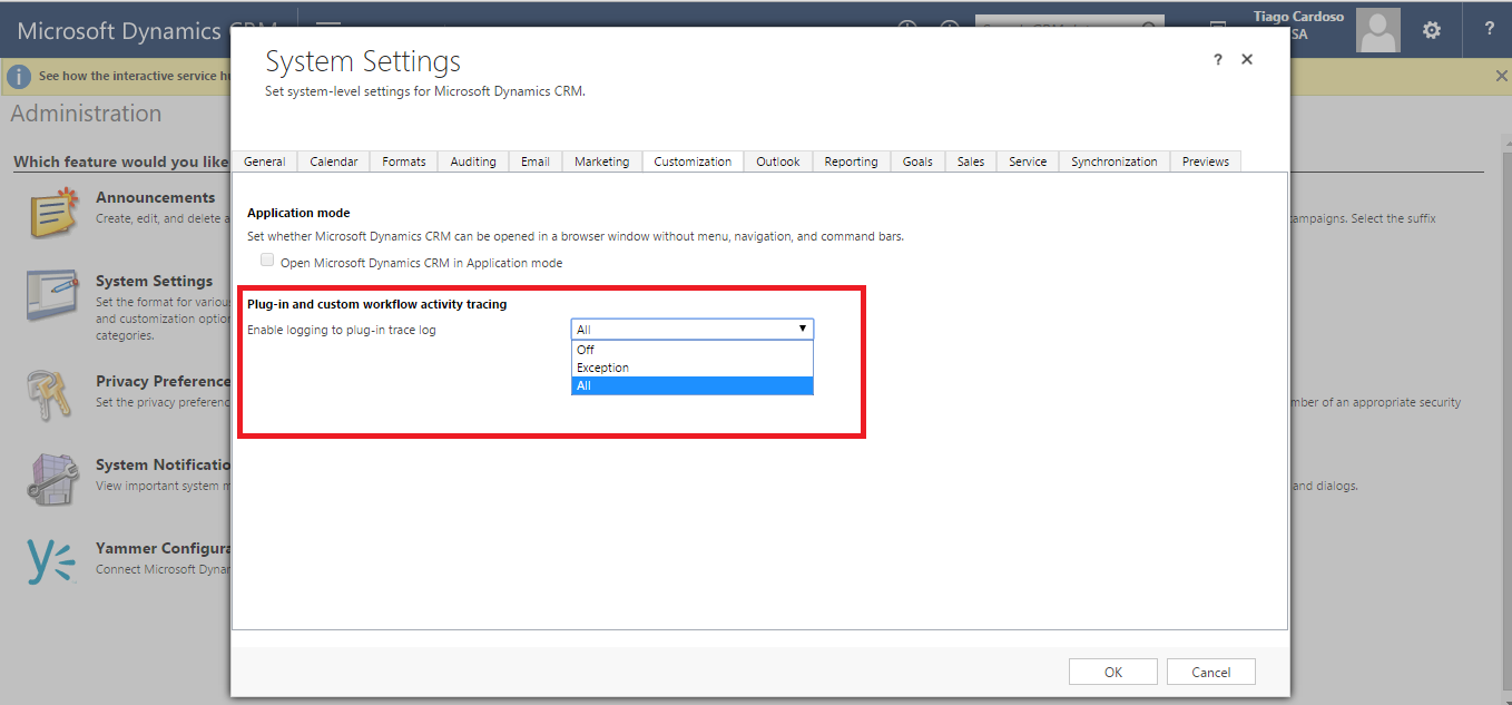 CRM 2015/2016 – Plugin Trace Logs – Power Platform by Tiago Michelini ...